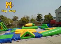 China Adults Amusement Inflatable Water Park With Slides Fire Proof for sale