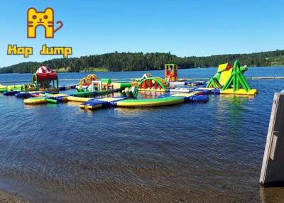 China Adults Kids PVC Tarpaulin Inflatable Water Park Floating Water Playground for sale