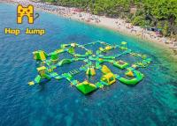 China Adults Amusement Inflatable Water Park With Slides Fire Proof for sale