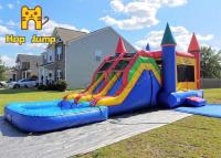 China 4 Line Sewed Kids Jumping Inflatable Bouncer Combo For Water Park for sale