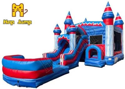 China PVC Tarpaulin Large Wet Dry Combo Bounce House 10*4m Waterproof for sale