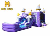 China Kids Commercial PVC Inflatable Bouncer Combo With Water Slides for sale