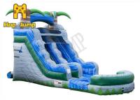 China Commercial Grade Tropical Inflatable Marble Water Slide Cool Summer Playing 9*4m for sale