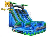China Commercial Grade PVC Inflatable Water Slides For Children And Adults for sale