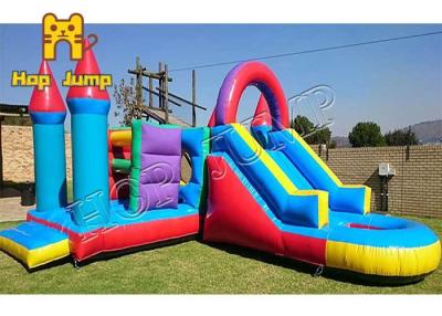 China CE EN71 Kids Inflatables Small Bounce House With Slide 2000N/50mm for sale