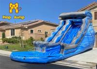China Backyard Kids Inflatables Double Lane Slip And Slide 13ft 14ft for sale
