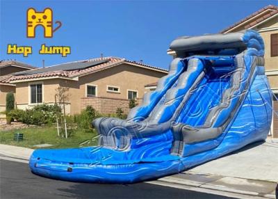 China Backyard Kids Inflatables Double Lane Slip And Slide 13ft 14ft for sale