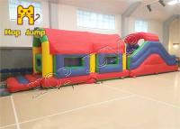China Hop Jump Kids Inflatables Indoor Outdoor Inflatable Obstacle Course for sale
