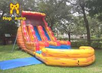 China Floating Game Water Park Inflatable Slide 0.55mm PVC Waterslide Jumper for sale