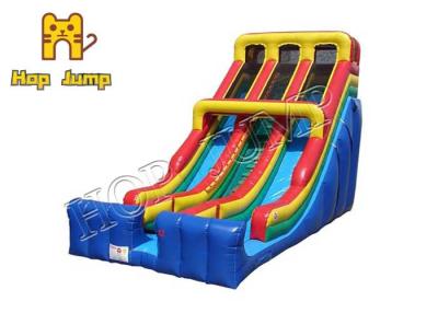 China Kids Wet And Dry Inflatable Slide 2000N/50mm Bouncy Slip And Slide for sale