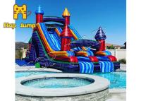 China HOP JUMP Polyvinyl Chloride Kids Inflatables Bounce House And Water Slide Combo for sale