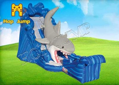 China Giant Shark Inflatable Water Slide 4x8m For Kids Adults for sale