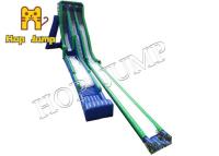 China Double Lane Inflatable Water Slide TUV Blowers Pvc Outdoor Game Toy Slide for sale
