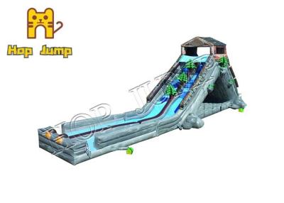 China Commercail Use PVC Pool Inflatable Water Slide Giant Size 28ft For Adults for sale