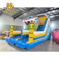 China PVC Tarpaulin Amusement Park Inflatable Dry Slide Shark Theme for sale