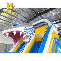 China PVC Tarpaulin Amusement Park Inflatable Dry Slide Shark Theme for sale