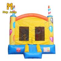 China Birthday Cake Pvc Inflatable Bounce House OEM For Unisex for sale