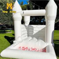 China 10ft 0.55mm PVC White Wedding Inflatable Bouncer Castle House Kids Jumper for sale