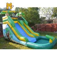 China 12ft Inflatable Water pool Slide Safari Water slide Kids 0.55mm Pvc for sale
