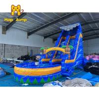 China 18ft Commercial Water Inflatable Slide Bounce With Pool Marble For Teenagers for sale