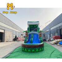 China Commercial Inflatable Water Slide Bounce House Blue Marble Tropical 22ft Slide for sale