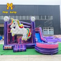 China Electric Blower Tarpaulin Bag Little Pony Inflatable Bouncer Slide Combo Castle for sale