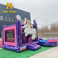 China Electric Blower Tarpaulin Bag Little Pony Inflatable Bouncer Slide Combo Castle for sale