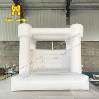 China 10ft PVC White Wedding Castle Inflatable Bouncer House For Adults Fire Prevention for sale