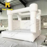 China 10ft PVC White Wedding Castle Inflatable Bouncer House For Adults Fire Prevention for sale