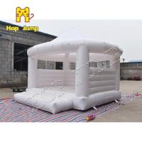 China 15ft  0.55mm PVC Gazebo White Bounce House Inflatable Castle Wedding for sale