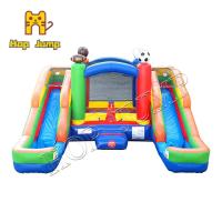 China Double Lane Inflatable Bouncer Slide Combo House 0.55mm PLATO PVC for sale