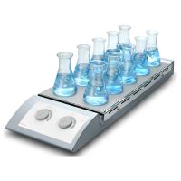 China MS-H-S10 Digital Hot Plate Magnetic Stirrer 10 Position 120°C 1100rpm Lab Equipment for sale