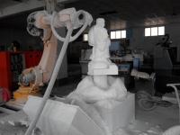 China Medical Sculpture Clothing Foam Engraving Machine Robot Carving Crafts for sale