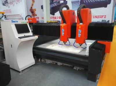 China 1325 Double Spindle Plane Stone Carving Machine High Precision for sale