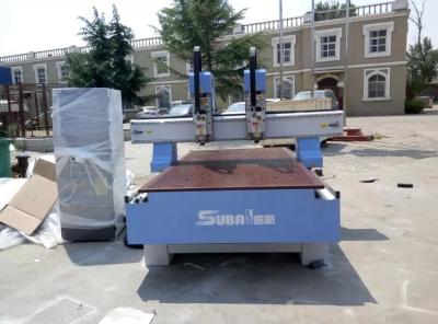 China Wooden Furniture Wood Carving CNC Router Doors Windows Double Head 1325F2-MX for sale