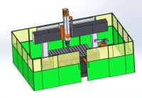 China All Closed 5 Axis Machining Center Furniture CNC 5 Axis Gantry Machine for sale