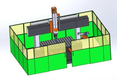 China All Closed 5 Axis Machining Center Furniture CNC 5 Axis Gantry Machine for sale
