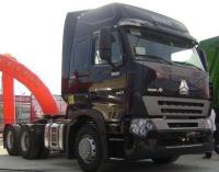 China Flat Roof Cab Tractor Truck For Trailer , 6x4 Tractor Unit Trailer Head for sale