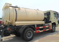 China SINOTRUK HOWO Sewage Suction Truck 8-12CBM Capacity with 266HP Engine and 8m Suction Depth for sale