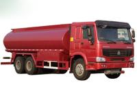 China Euro2 290HP 19CBM Diesel Oil Tank Truck 6×4 Gasoline Fuel Tank Trailer for sale