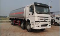 China Stainless Steel 8X4 Petroleum Oil Storage Tank Fuel Delivery Truck 27 CBM for sale
