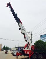 China SINOTRUK Truck Mounted Knuckle Boom Crane 25 Tons 290HP 8×4 LHD with 14.5m Lifting Height for sale