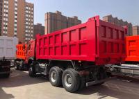 China Red Color SINOTRUK HOWO 6x4 Dump Truck 266HP LHD Type for sale