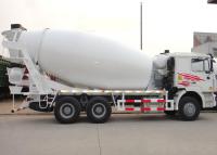 China 10CBM Trailer Mounted Concrete Mixer , RHD 10 Wheels Concrete Mixer Pump Truck for sale