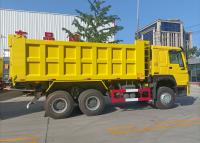 China Lhd Yellow Sinotruk Howo 6x4 Dump Truck 371hp Heavy Duty for sale