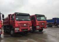 China Mining Industry Sinotruk Howo Dump Truck 336HP 6X4 RHD 30 Ton White / Red / Green for sale