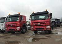 China Mining Industry Sinotruk Howo Dump Truck 336HP 6X4 RHD 30 Ton White / Red / Green for sale