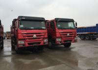 China Mining Industry Sinotruk Howo Dump Truck 336HP 6X4 RHD 30 Ton White / Red / Green for sale