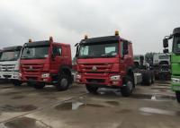China Mining Industry Sinotruk Howo Dump Truck 336HP 6X4 RHD 30 Ton White / Red / Green for sale