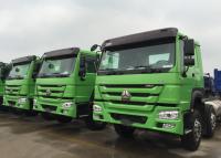 China Green Color Chassis 371HP Tipper Dump Truck 12 Wheels LHD 60 - 70 Tons 28CBM for sale